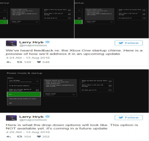 With the upcoming update to Xbox One, the start-up sound can be disabled